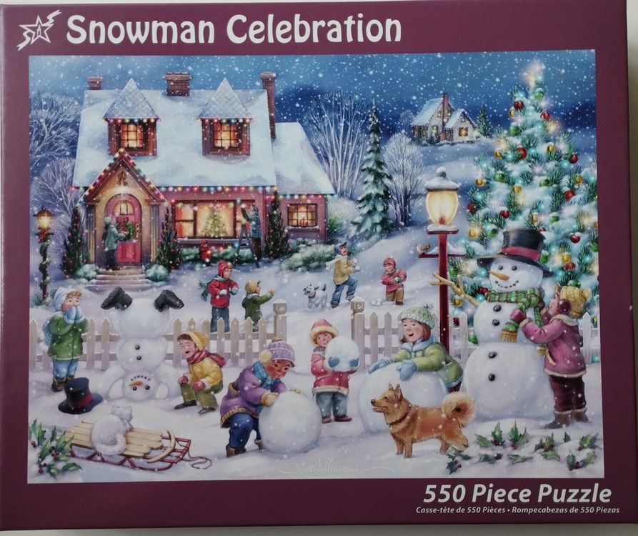550, Puzzle, Snowman Celebration, Weihnachten/ Christmas (Gebraucht) in ...