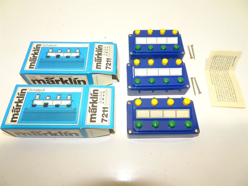 3 Märklin Stell und Schaltpulte HO 7211 (Gebraucht) in für CHF 24.9 ...