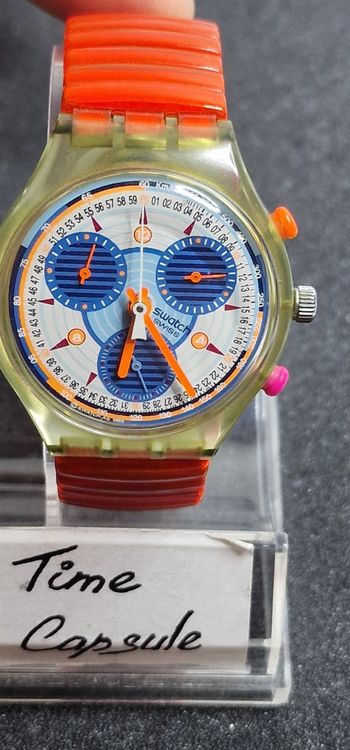 SWATCH CHRONO 1994 SCG102 INSPYRAL FLEX VINTAGE Fluorescent | Kaufen auf Ricardo