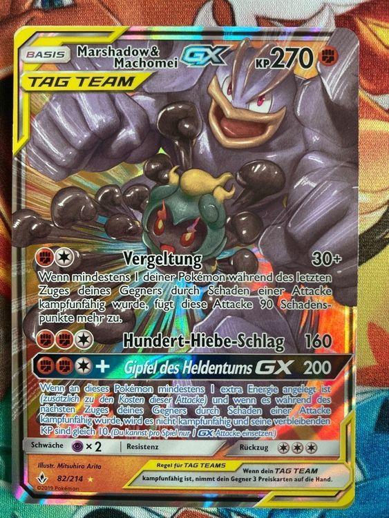 Pokemonkarte Marshadow Machomei GX (Neu (gemäss Beschreibung)) in Neuhausen für CHF 9 – mit ...