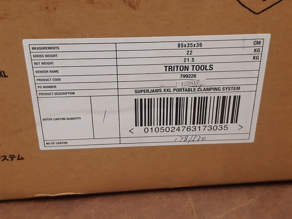 TRITON SJA100XL SUPERJAWS XXL mobiler Spannbock (Gebraucht) in Winterthur für CHF 169 – mit ...