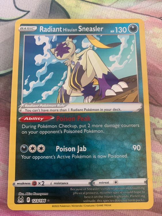 Radiant h.Sneasler 123/196 carte Pokémon | Kaufen auf Ricardo