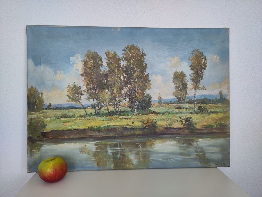 Gottlieb WASEM (1902?-1969) Belpmoos Gemälde | Kaufen auf Ricardo