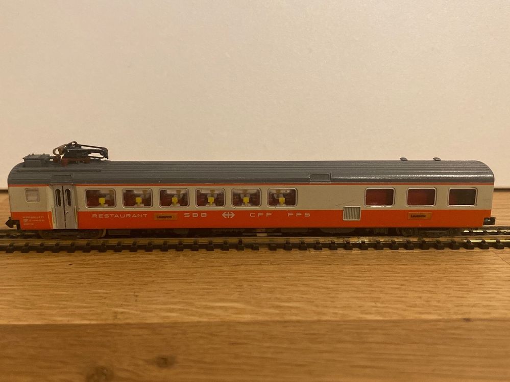 Minitrix 3148 SBB Speisewagen Swiss Express (Gebraucht) in Schlierbach für CHF 25 – mit ...