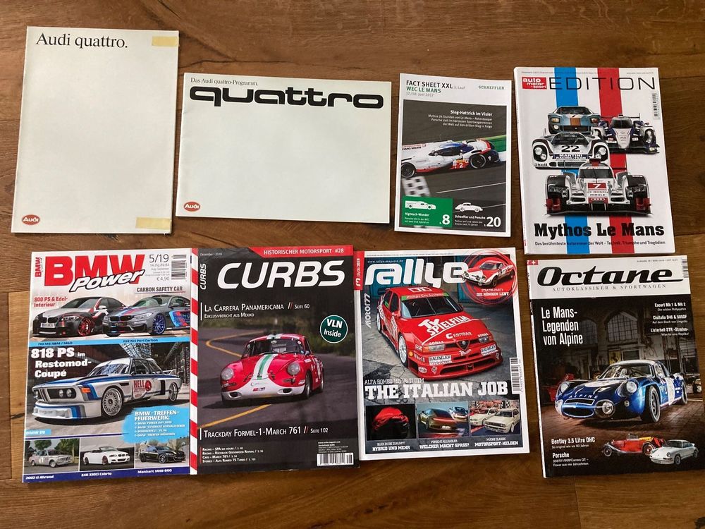 Div. Automagazine und Audi Quattro Prospekte | Kaufen auf Ricardo