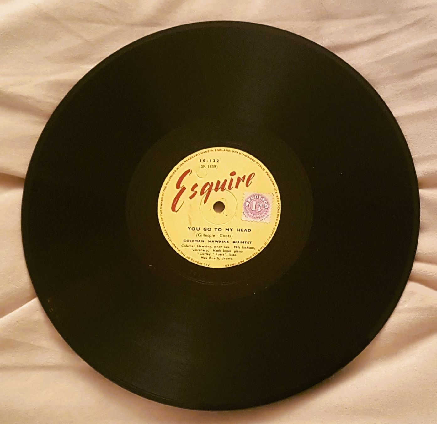 Coleman Hawkins Septet Jazz Esquire 78rpm Schallack 25 cm (Gebraucht ...