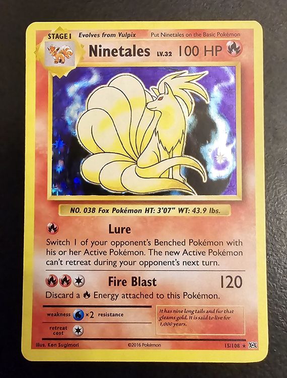 Carte Pokémon Ninetales 15/108 Holo | Kaufen auf Ricardo