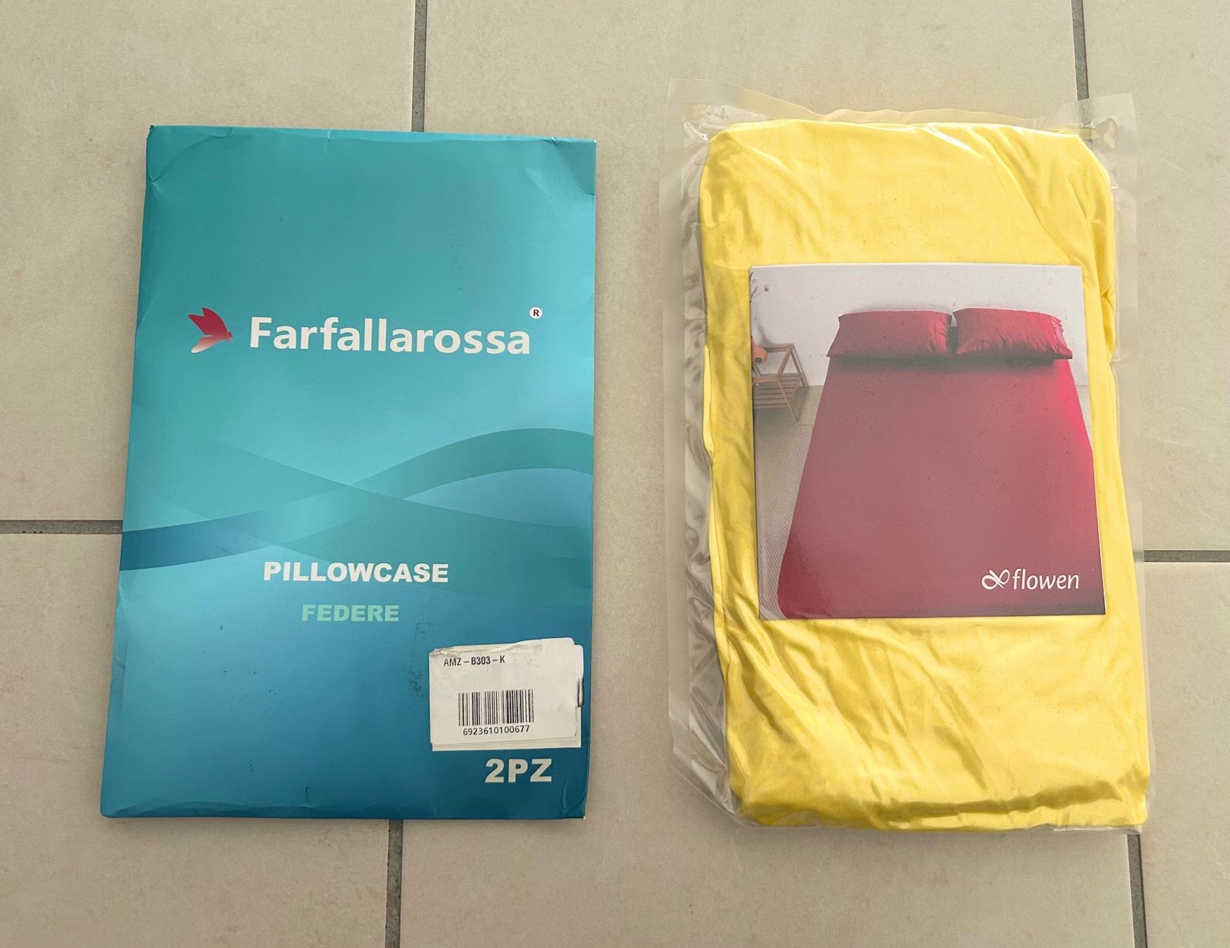 Lenzuolo e federe per letto (Nuovo e nell'imballaggio originale) a ...