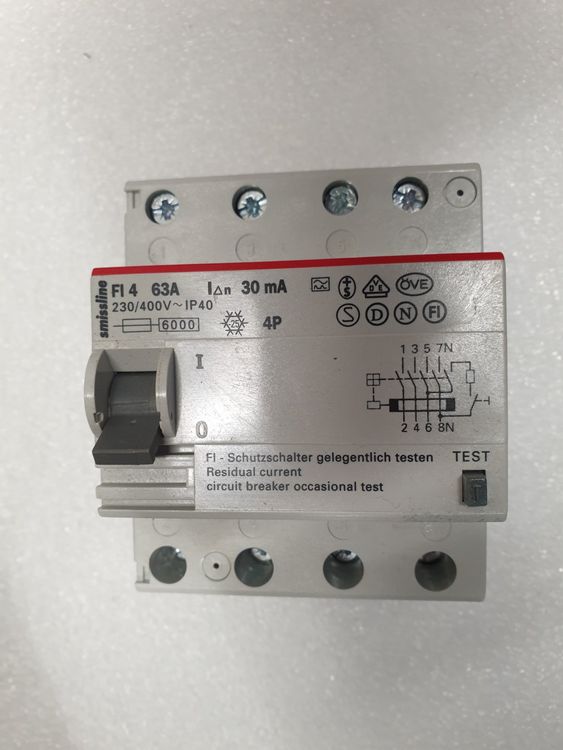 ABB FI SCHUTZSCHALTER 63A | Kaufen auf Ricardo