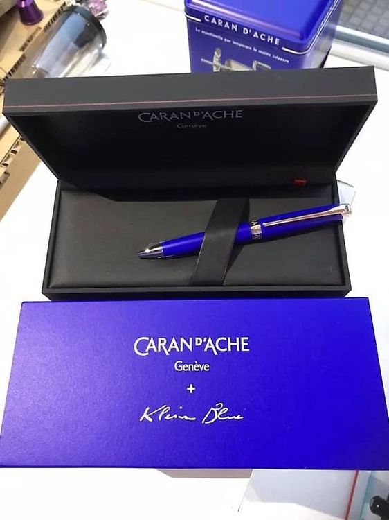Caran D'Ache Léman édition limitée Klein Blue stylo bille (Neuf avec ...