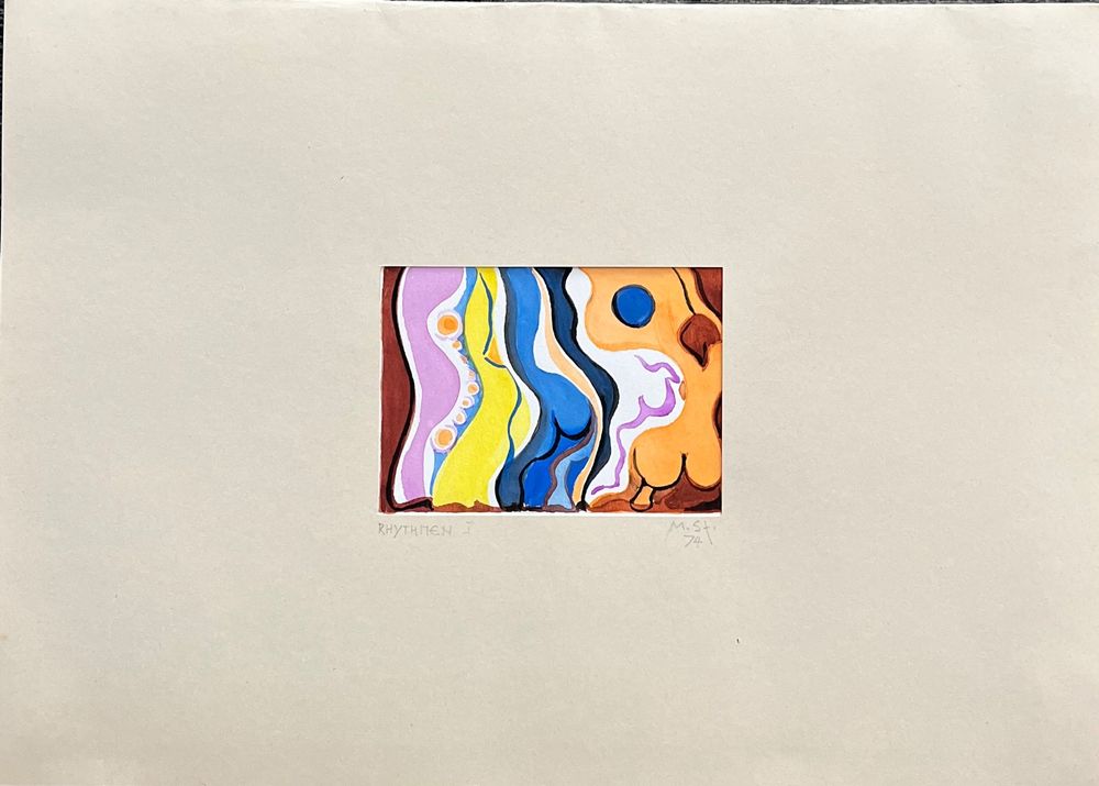 Abstrakte Aquarell Monogrammiert , Datiert (Gebraucht) in Hochdorf für CHF 5 – mit Lieferung auf ...