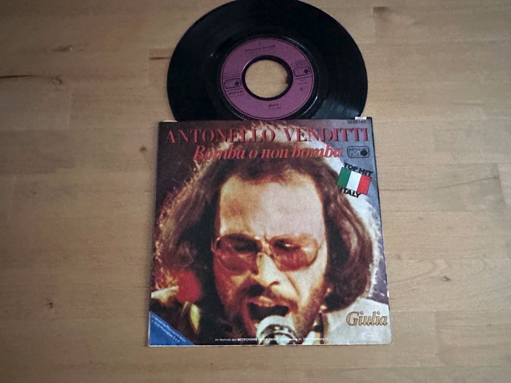 ANTONELLO VENDITTI rare Single Bomba o non bomba (Gebraucht) in Basel ...