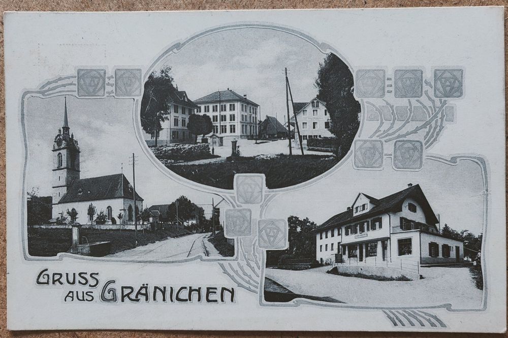 «Gruss aus Gränichen» 3 Bild AK, 1917, Trüb Aarau 3394 | Kaufen auf Ricardo