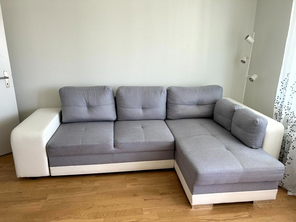 Ecksofa Wei Grau