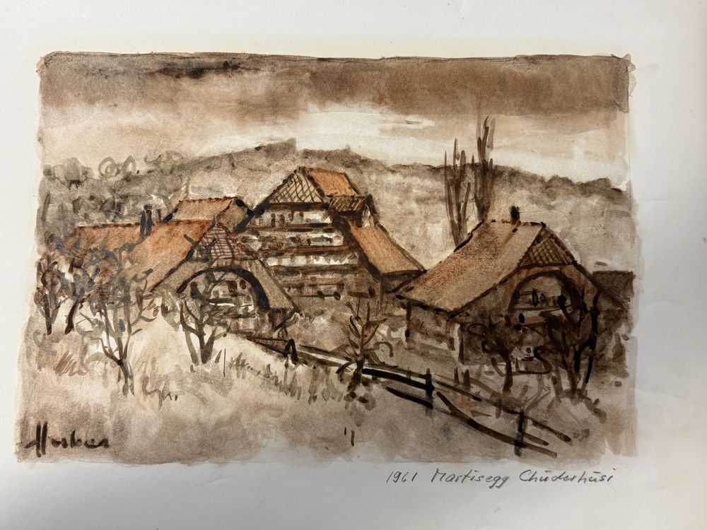 Otto Huber - 1961 Aquarell (Gebraucht) in Münsingen für CHF 35 – nur ...