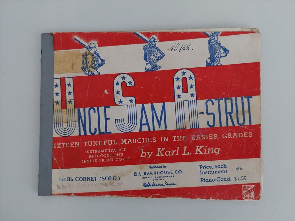 Instrumentation 1 st Bb Cornet Uncle Sam A-Strut alt (Gebraucht) in Wil ...
