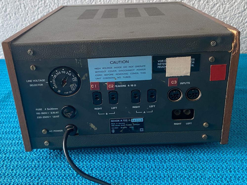 ReVox A 722 2- Channel Power Amplifier | Kaufen auf Ricardo