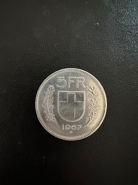 Münze 5.- 1967 ss bis nicht zirkuliert. (Gebraucht) in Lostorf für CHF 8 – mit Lieferung auf ...
