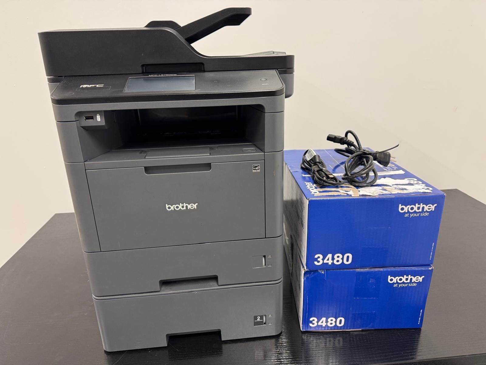 Brother MFC-L5750DW inklusive zwei Druckerpatronen (schwarz) (Neu und ...