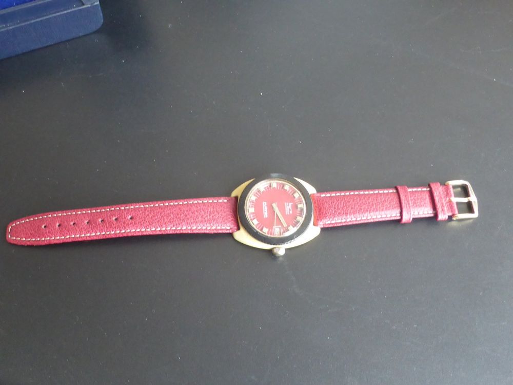 Vintage Uhr Kurz Eloga Fortis Mod. Flipper PVC Olympia 36mm (Gebraucht ...