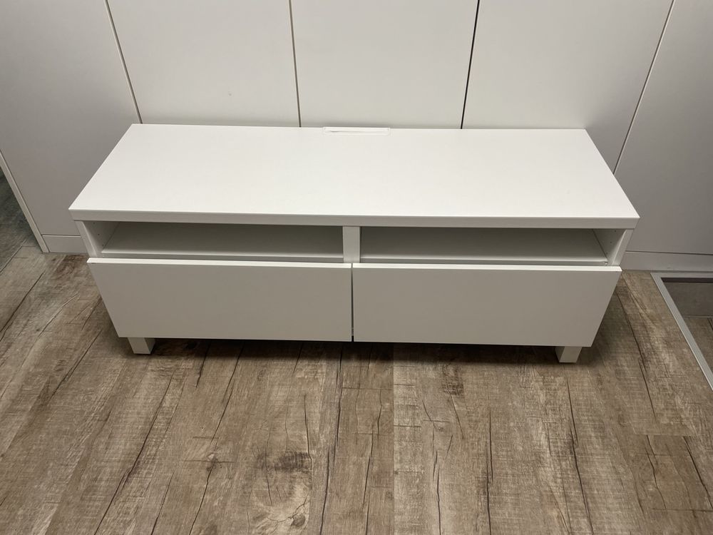 Weisses IKEA BESTÅ TV-Lowboard mit 2 Schubladen (D'occasion) à Emmen ...