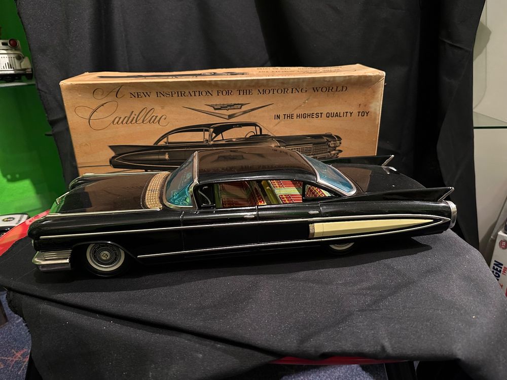 Toy Car Yonezawa Cadillac Fleetwood 1960 Tin Friction Box (Neu und ...