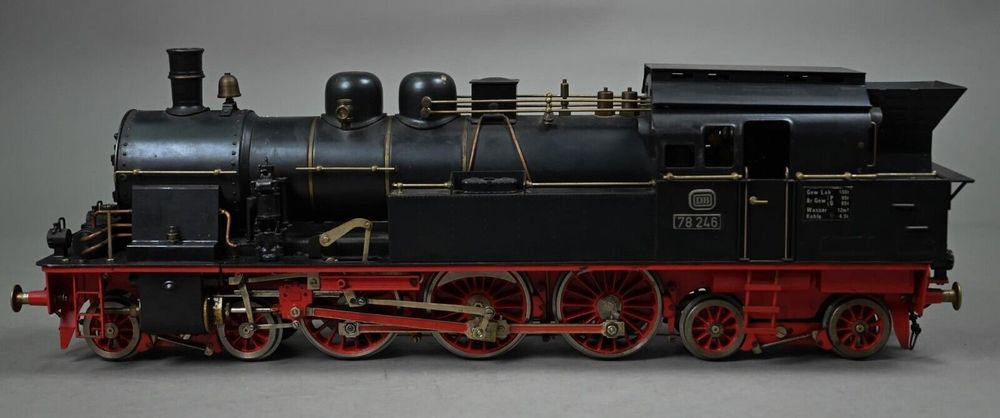 Fulgurex BR 78 246 der DB, Echtdampf, Live Steam Spur 1 (Gebraucht) in Arboldswil für CHF 2900 ...