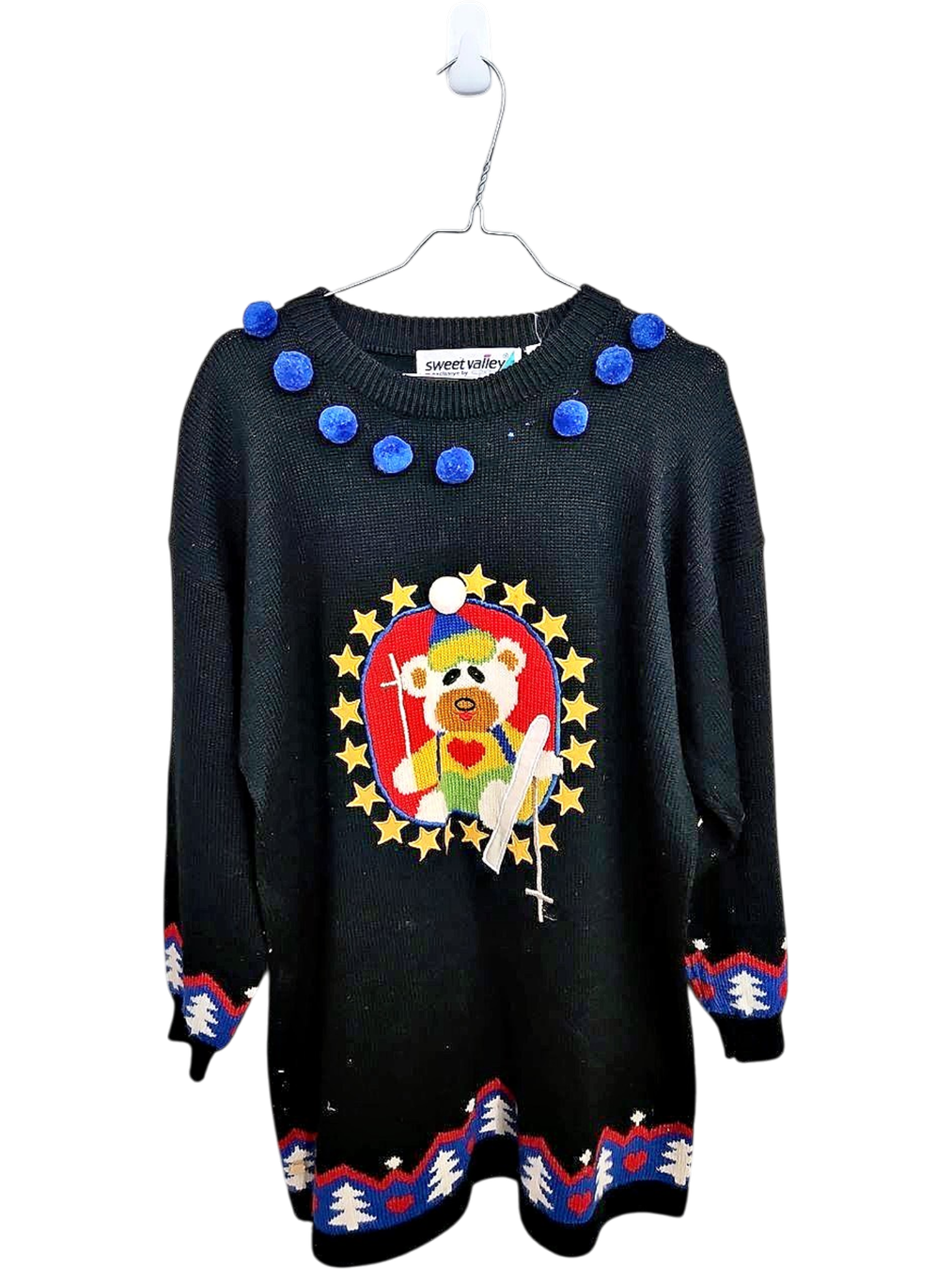 Sweet Valley Christmas Sweater with Teddy Bear Design - (Gebraucht) in ...