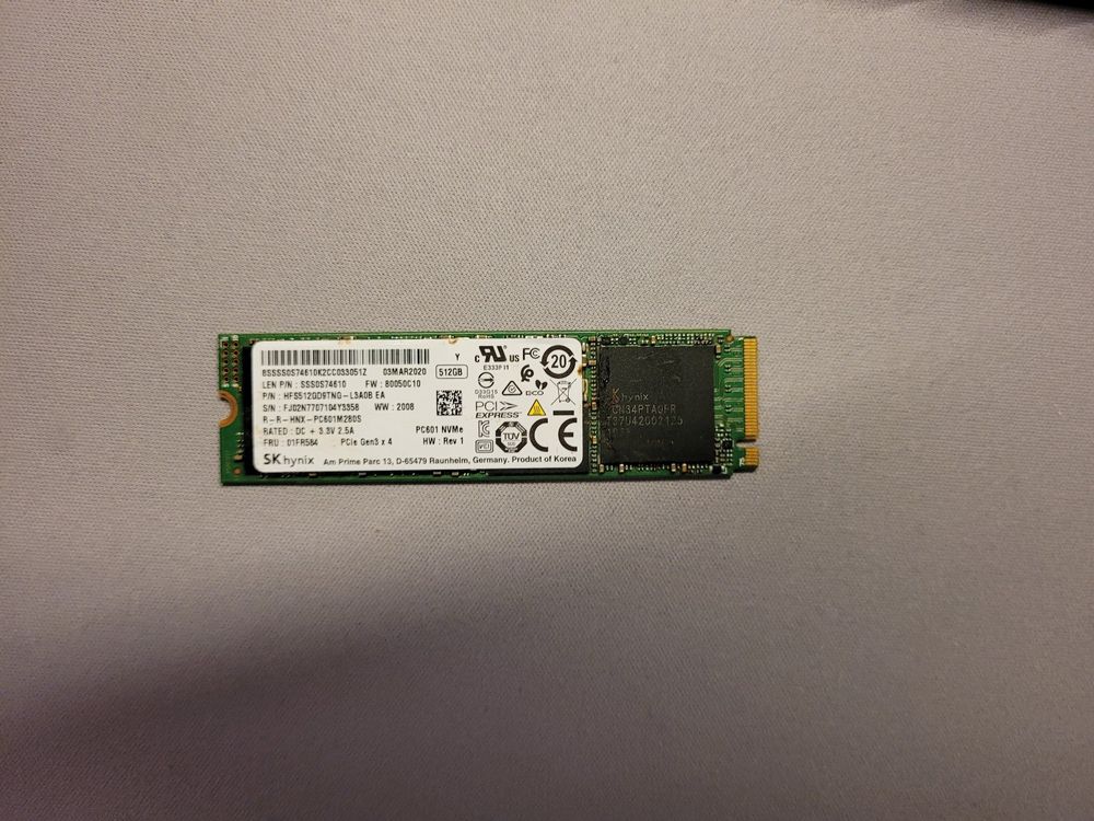 SK Hynix 512GB SSD M.2 NVME | Kaufen auf Ricardo
