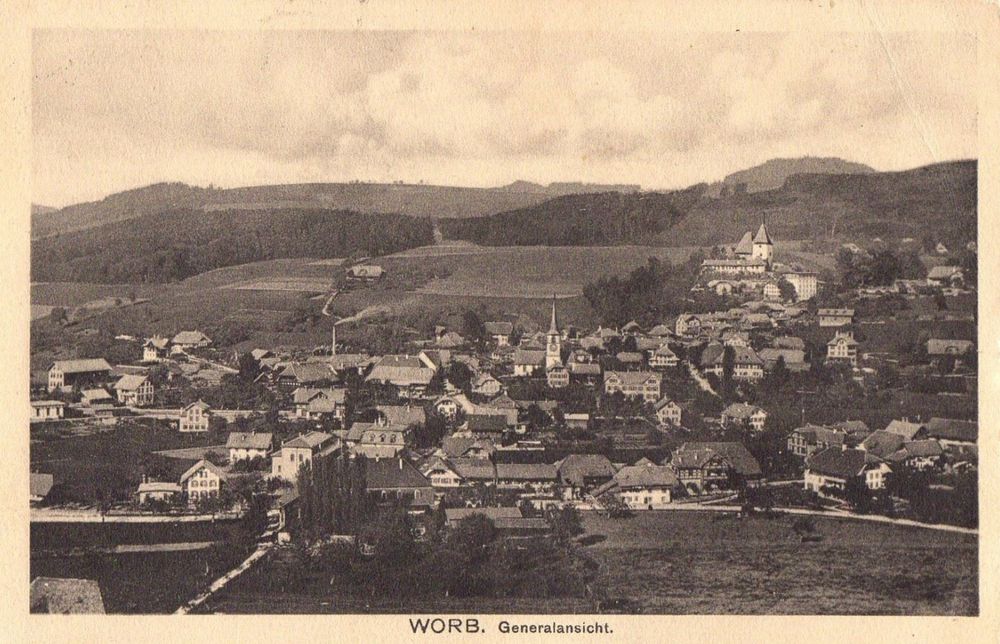 Worb BE Generalansicht , 1911 | Kaufen auf Ricardo