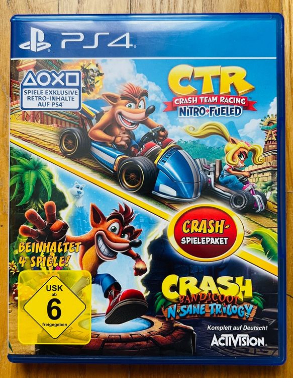 Crash Bandicoot Spielepaket Bundle CTR / PS4 (Neu (gemäss Beschreibung ...