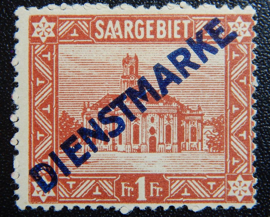 Saargebiet Dienst Kat. 11 I * 1922 Kat. 38 Euro (Gebraucht) in Zürich ...
