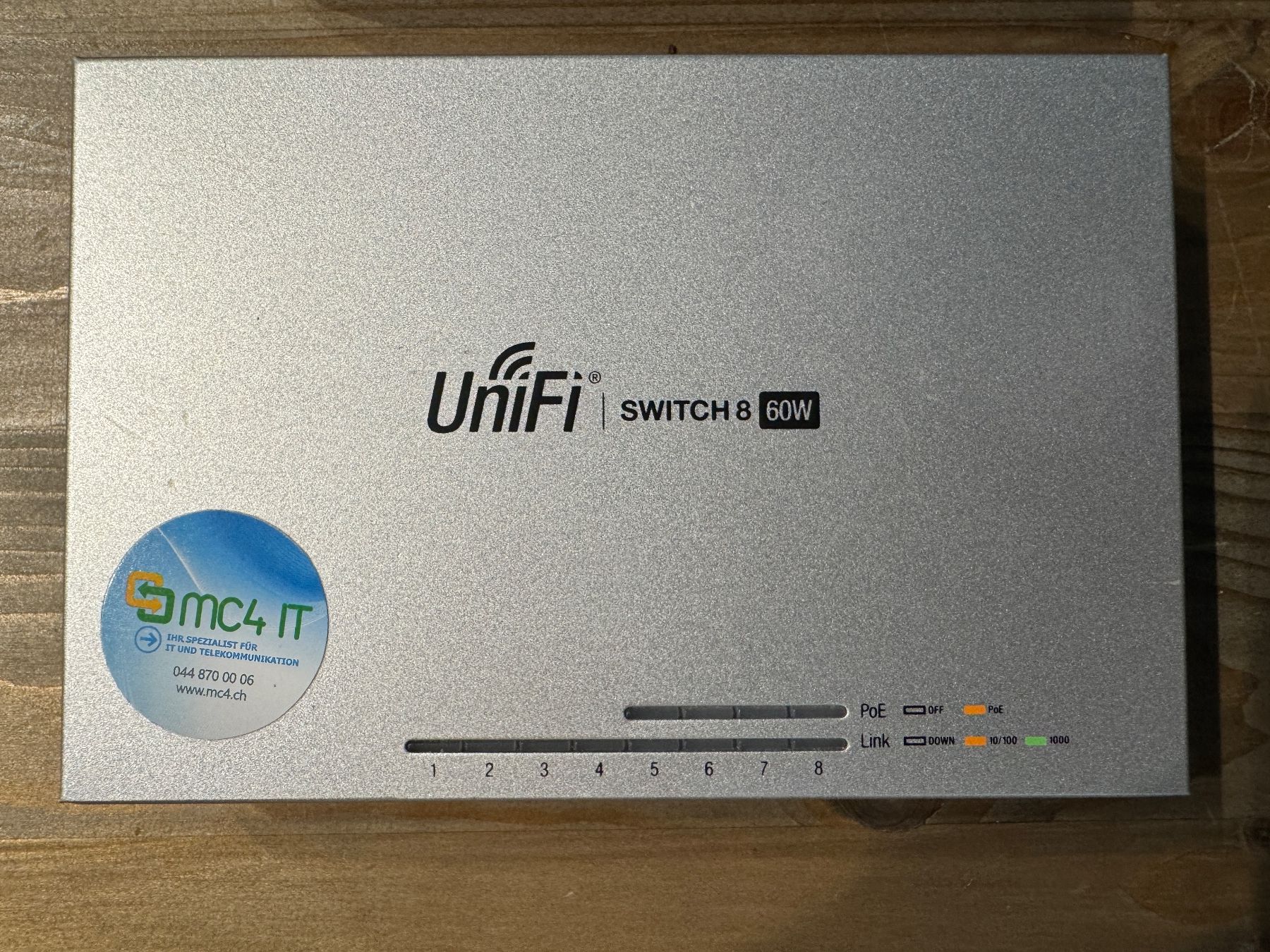 Ubiquiti UniFi Switch 8 (60W) – PoE, inkl. Netzteil (Gebraucht) in ...