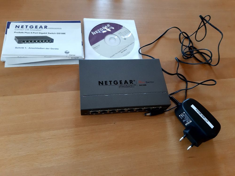 Ethernet 8-port switch (Netgear) (Gebraucht) in Magden für CHF 8 – mit Lieferung auf Ricardo kaufen