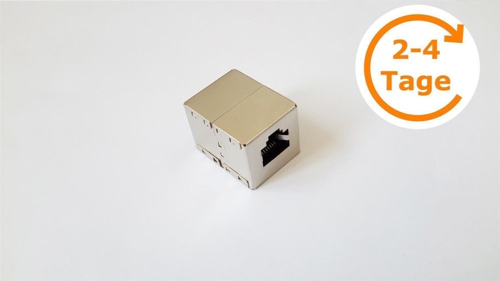 RJ45 Kupplung/Verbinder Cat.6 geschirmt (Neu und originalverpackt) in ...