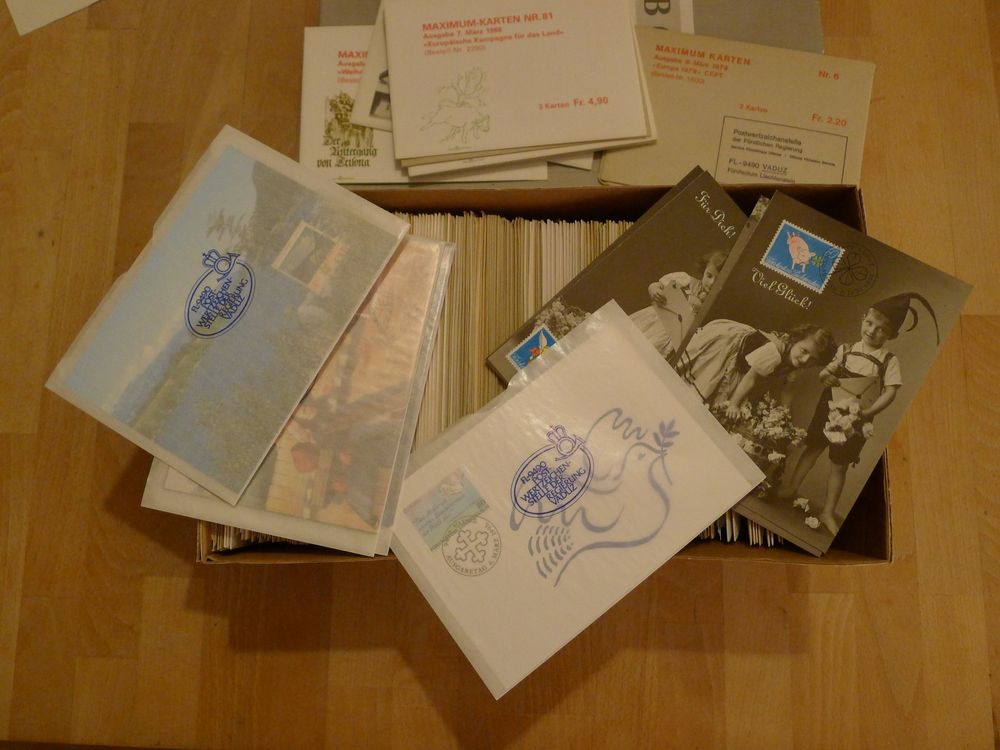 Kiste mit Liechtenstein Maximum-Karten 3.7 kg | Kaufen auf Ricardo