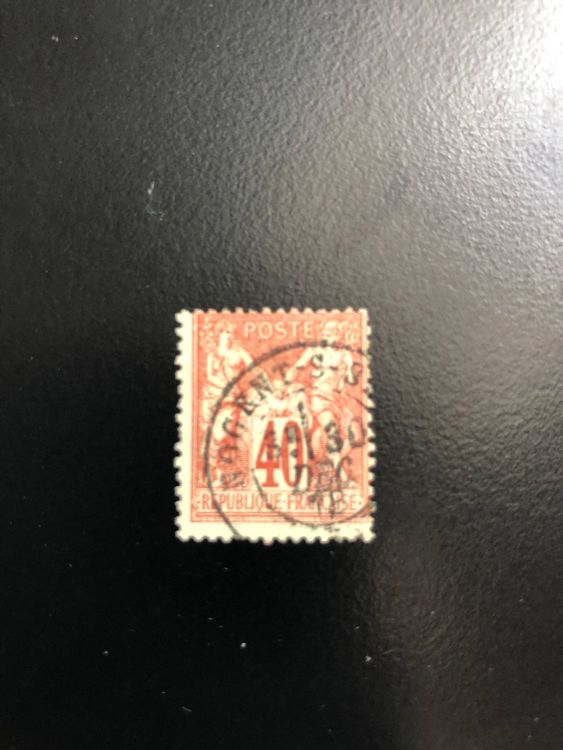 1 timbre oblitéré 40 cent no 70 France (Gebraucht) in Charmey (Gruyère ...
