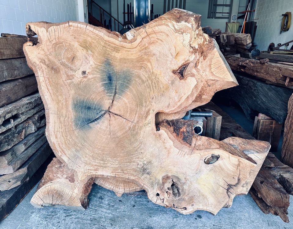 Baumscheibe, Eiche, Tisch, Eichenplatte, Massivholz, Holz (Neu (gemäss Beschreibung)) in Meggen ...