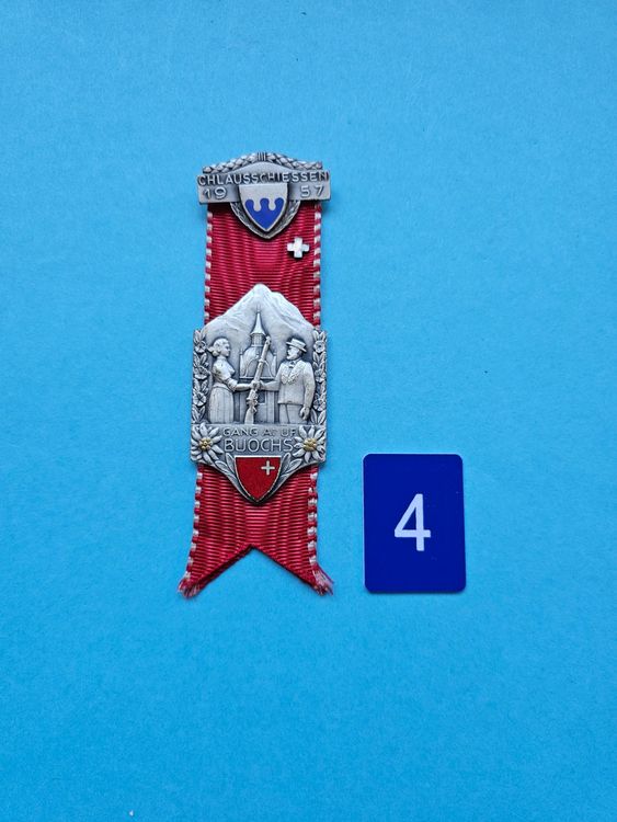 BUOCHS SCHIESSEN KRANZABZEICHEN MEDAILLE MÜNZEN | Kaufen auf Ricardo
