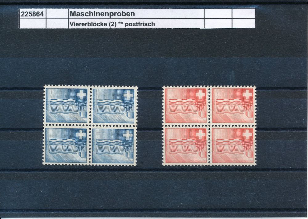 Maschinenproben - 2 Viererblocks | Kaufen auf Ricardo
