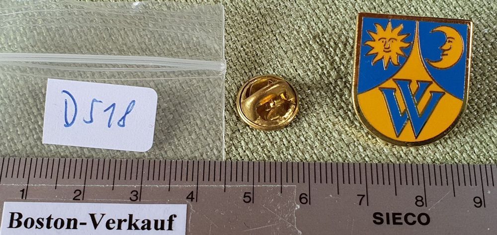 D518 - Pin alte Gemeindewappen Wohlen (Gebraucht) in Reinach BL für CHF 2 – mit Lieferung auf ...