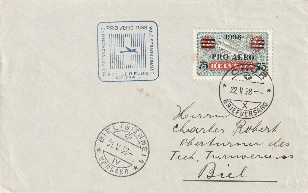 Pro Aero 1938, Etappe Chur-Biel (Gebraucht) in Turgi für CHF 1 – mit Lieferung auf Ricardo kaufen