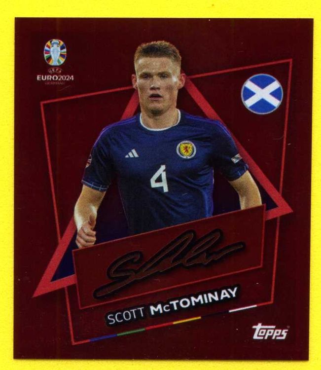 Topps Euro EM 2024 SCO SP Scott McTominay RED Sticker | Kaufen auf Ricardo