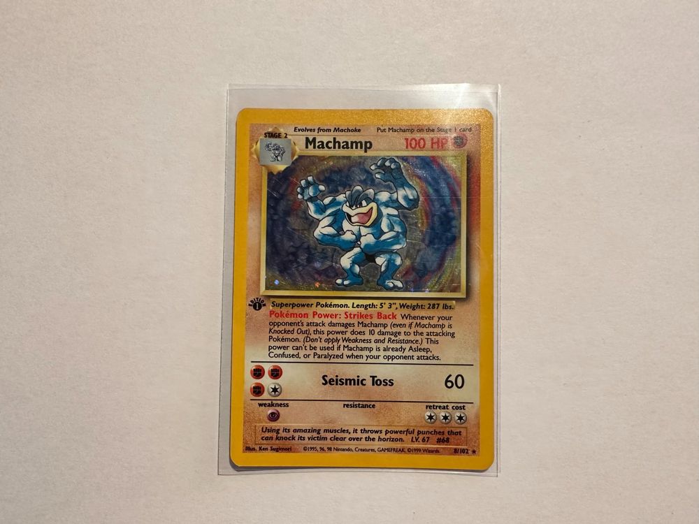 Machamp Cosmos holo Base 1. Edition EN (Gebraucht) in Hagendorn für CHF ...