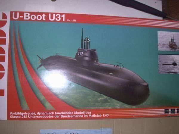 Robbe U31 Klasse 212 U-Boot, Bausatz (Neu und originalverpackt) in ...
