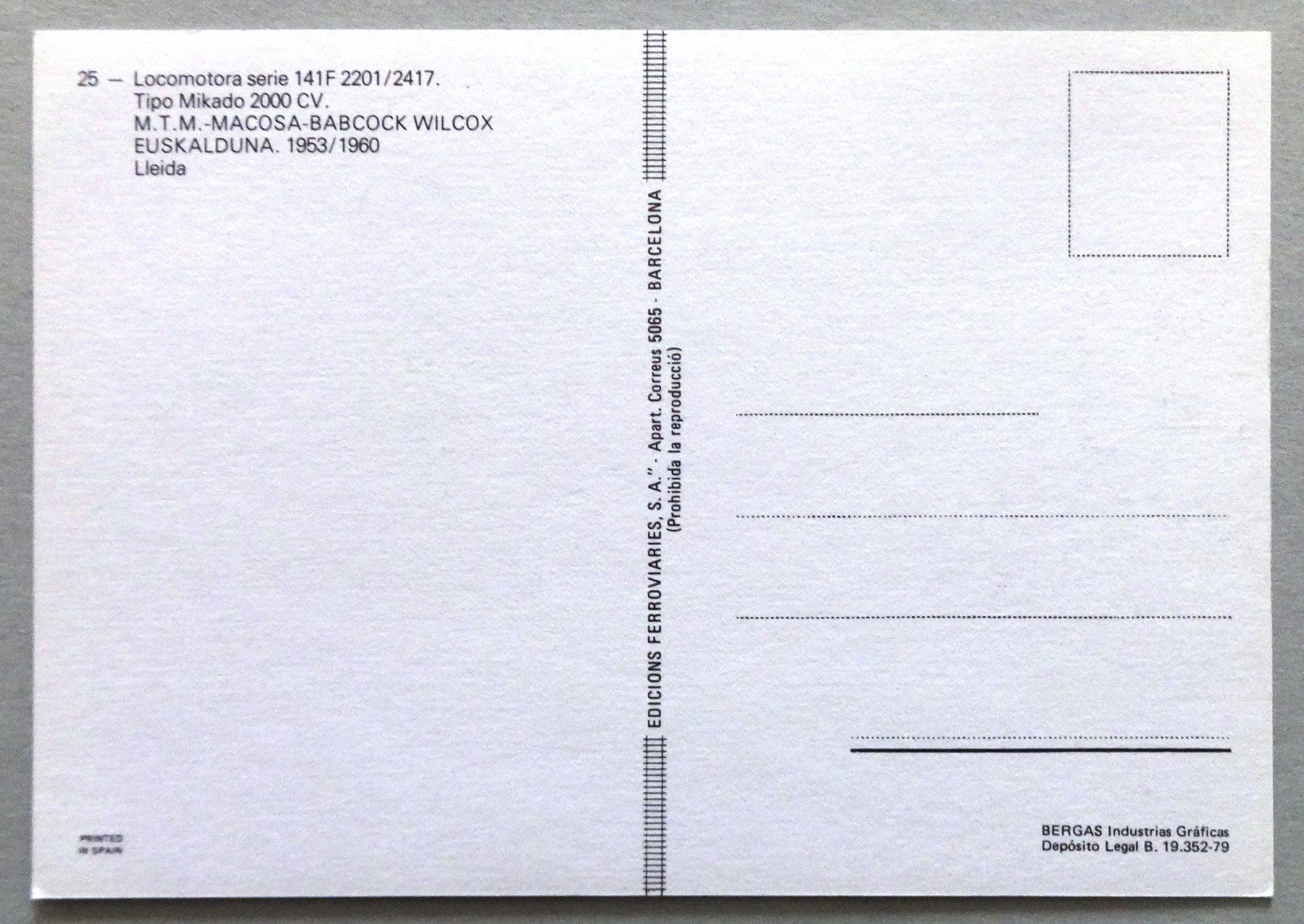 Locomotora série 141F 220172417 Tipo Mikado 2000 CV (D'occasion) à ...