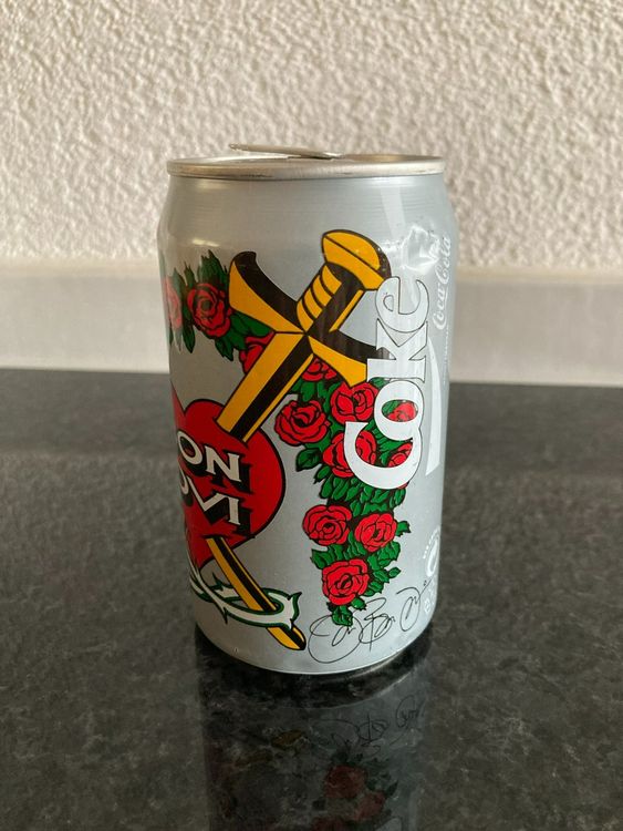 Coca Cola Dose BON JOVI Music Einzelstück 12/1995 ungeöffnet (Gebraucht ...