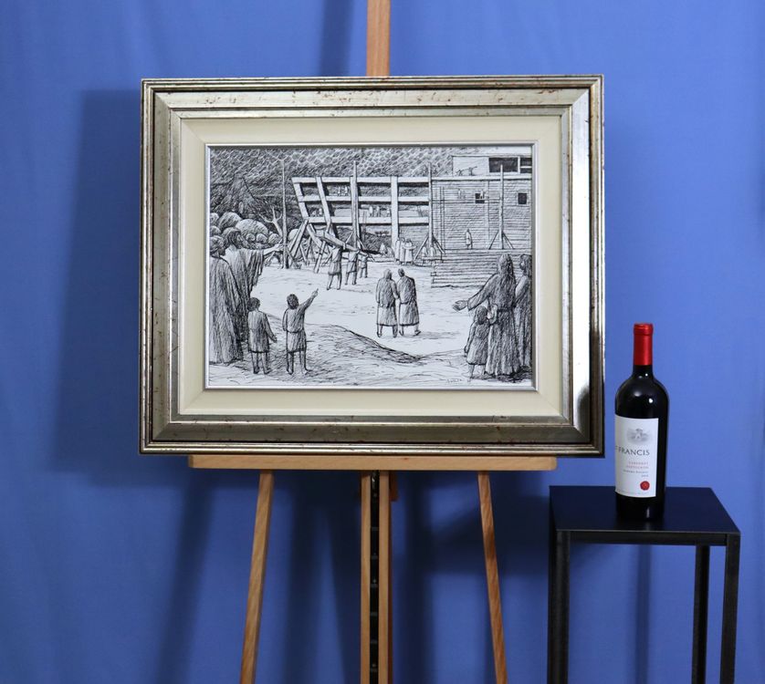 Josef Welti 1921-2005, Tuschzeichnung "Arche Noah", signiert (Gebraucht) in Zug für CHF 19 – nur ...