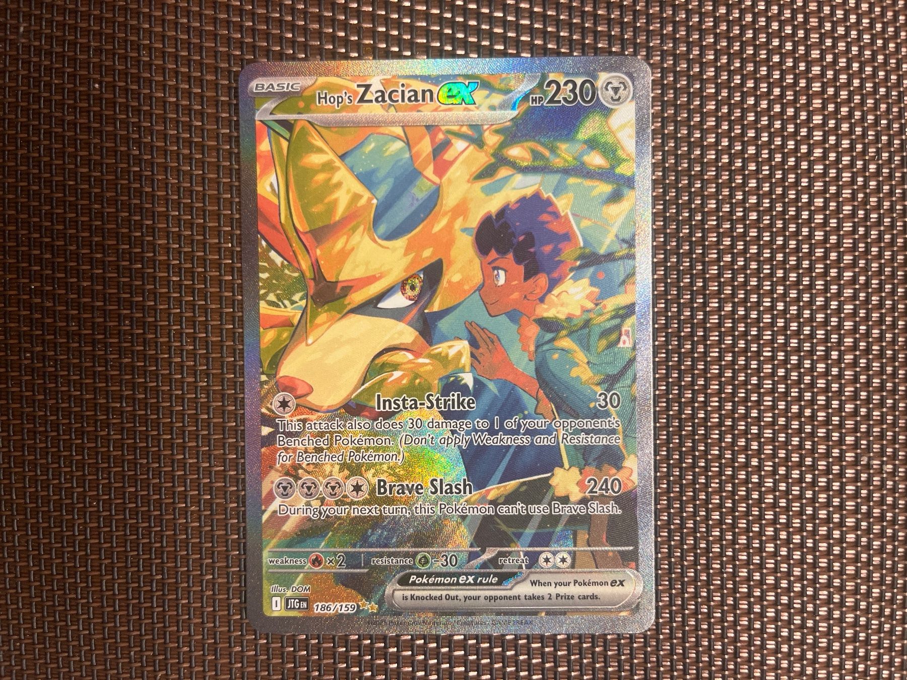 Pokemon Hop‘s Zacian EX SAR Journey Together near Mint (Neu (gemäss ...