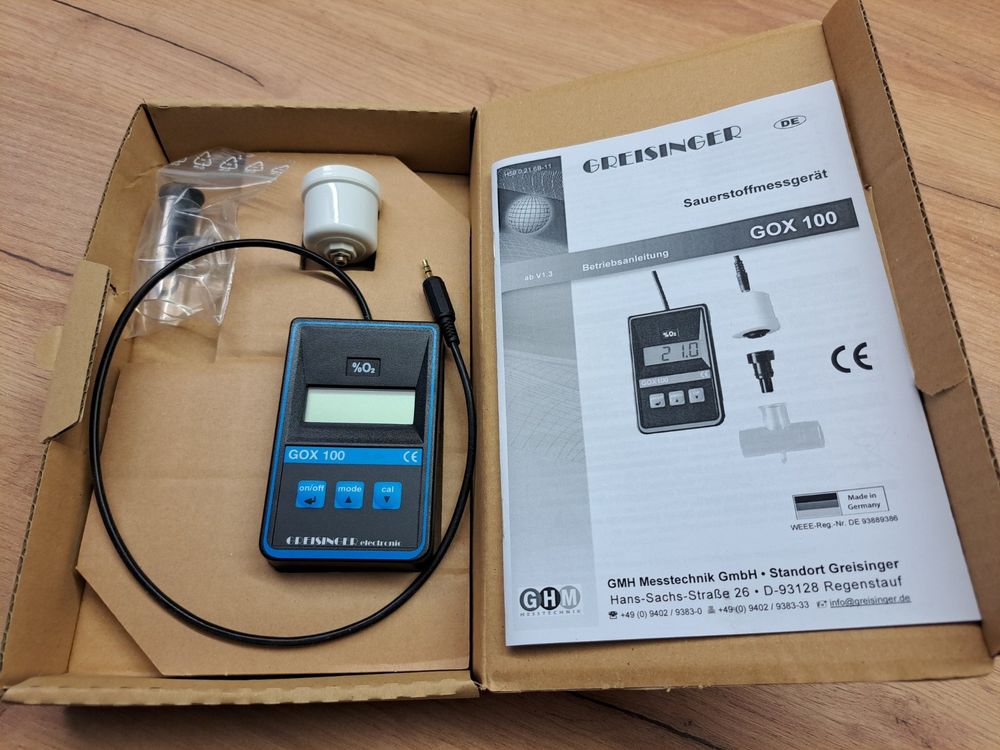 Sauerstoffmessgerät GOX 100 von GREISINGER (Neu (gemäss Beschreibung ...